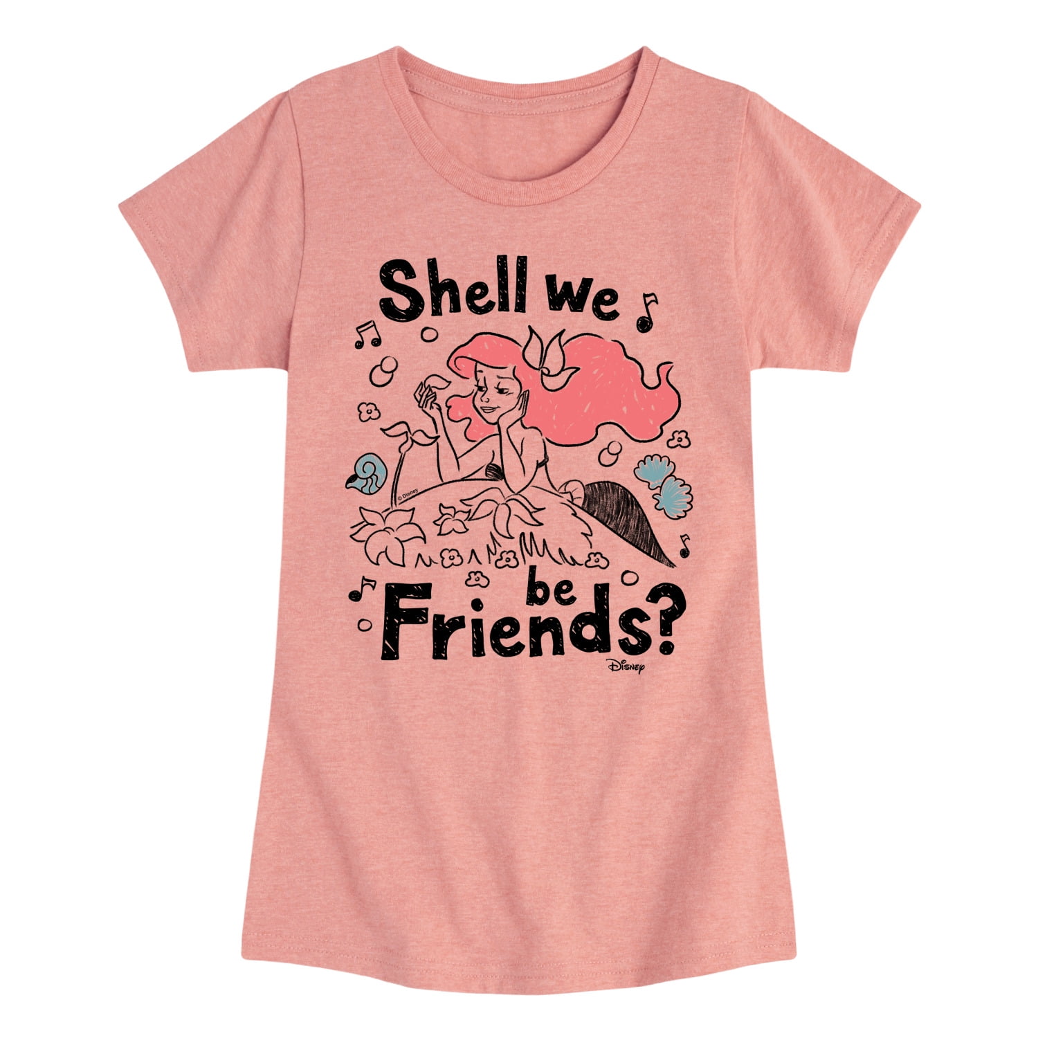 Disney Princess - Ariel Shell We Be Friends - Toddler & Youth Girls ...