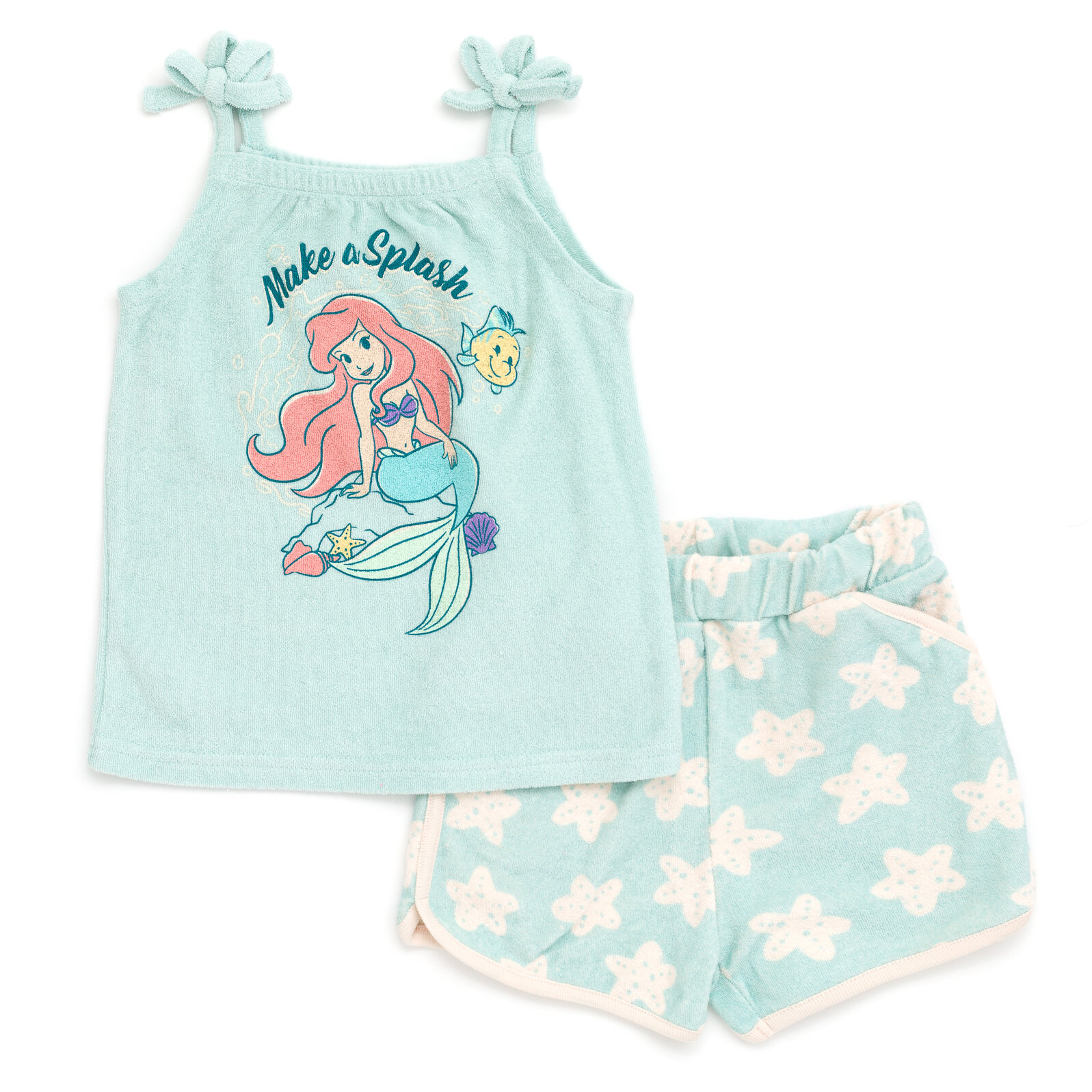 Disney Princess Ariel Tank Top Dolphin Shorts and Hat 3 Piece Newborn ...