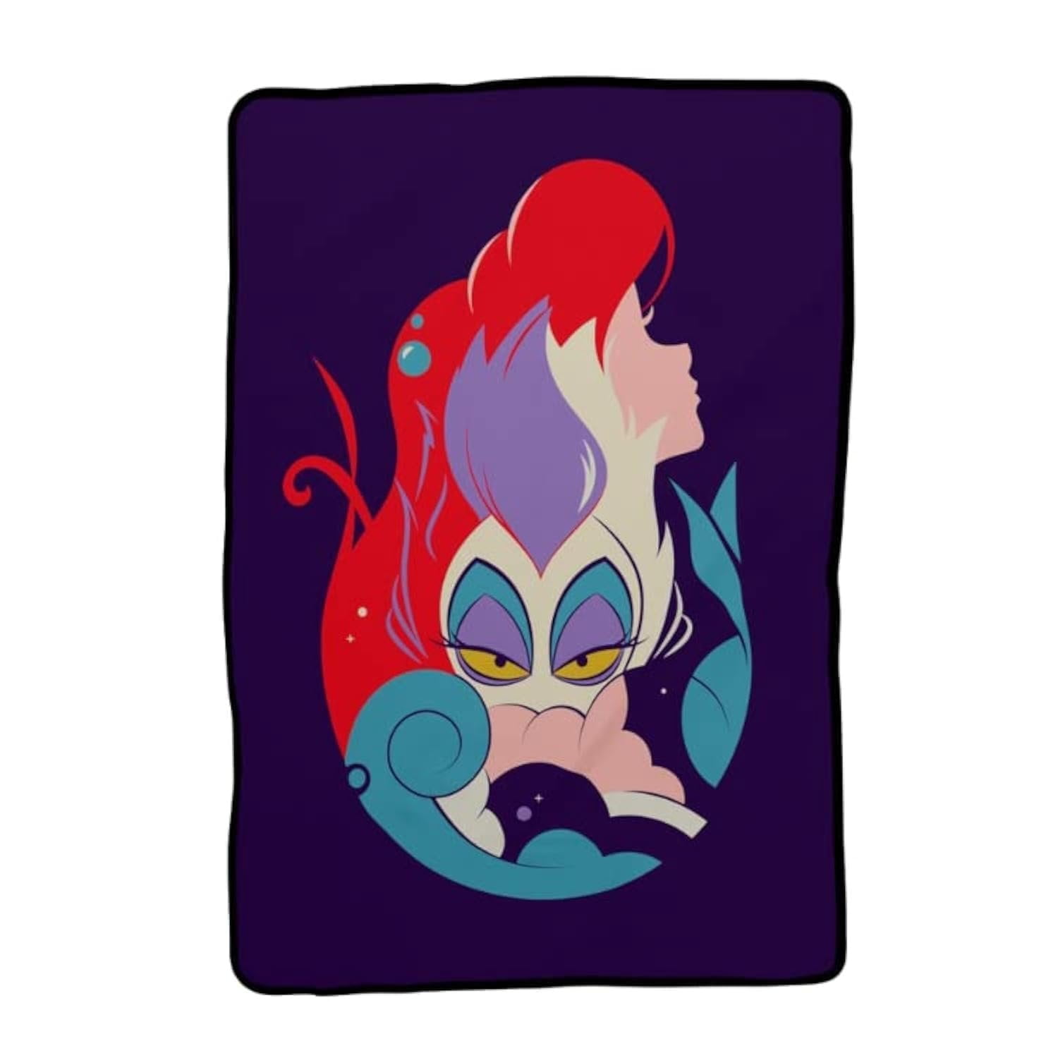 Disney Princess Ariel & Ursula Little Mermaid Super Soft Micro Raschel ...
