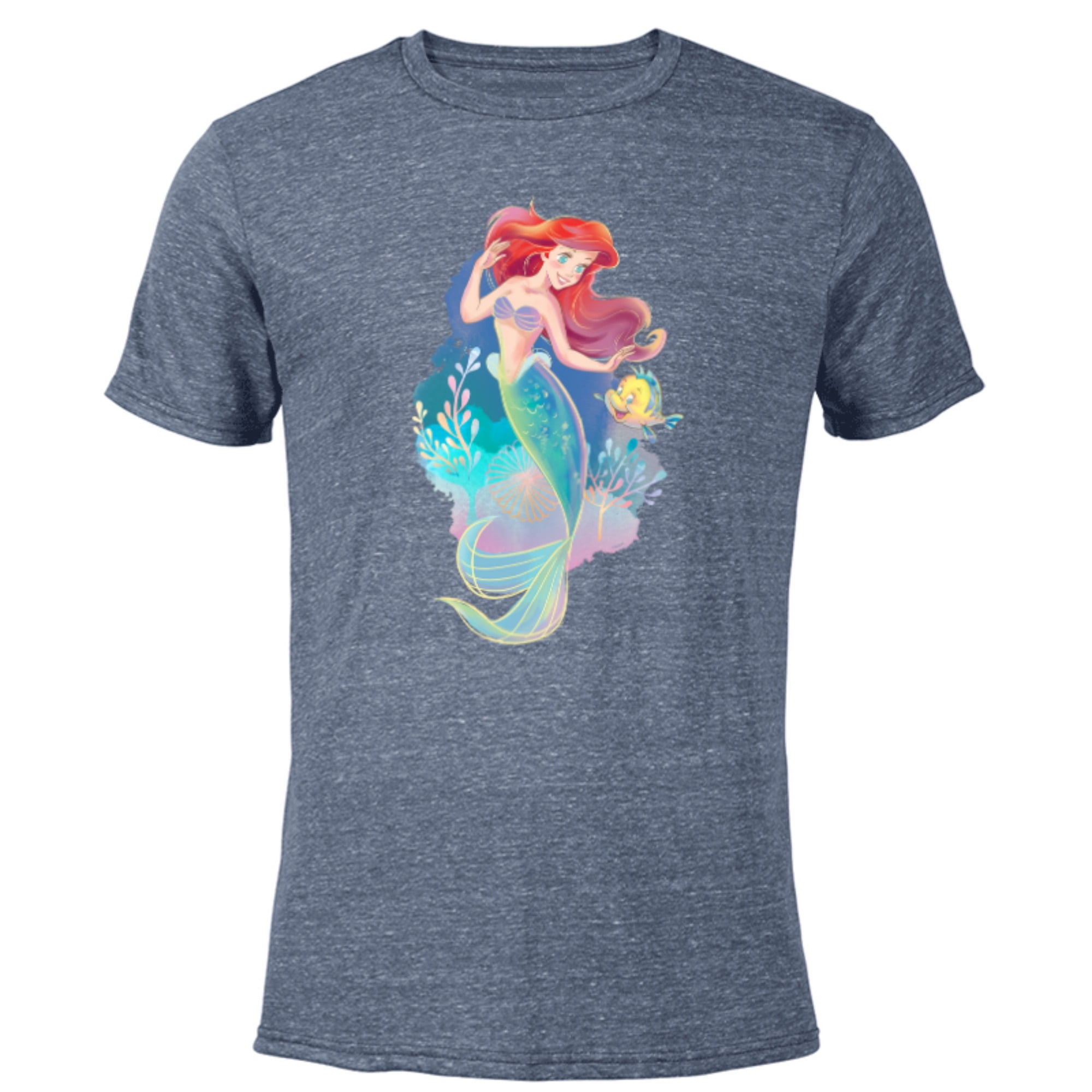 Disney Princess Ariel and Flounder Under the Sea - Short Sleeve Blended ...