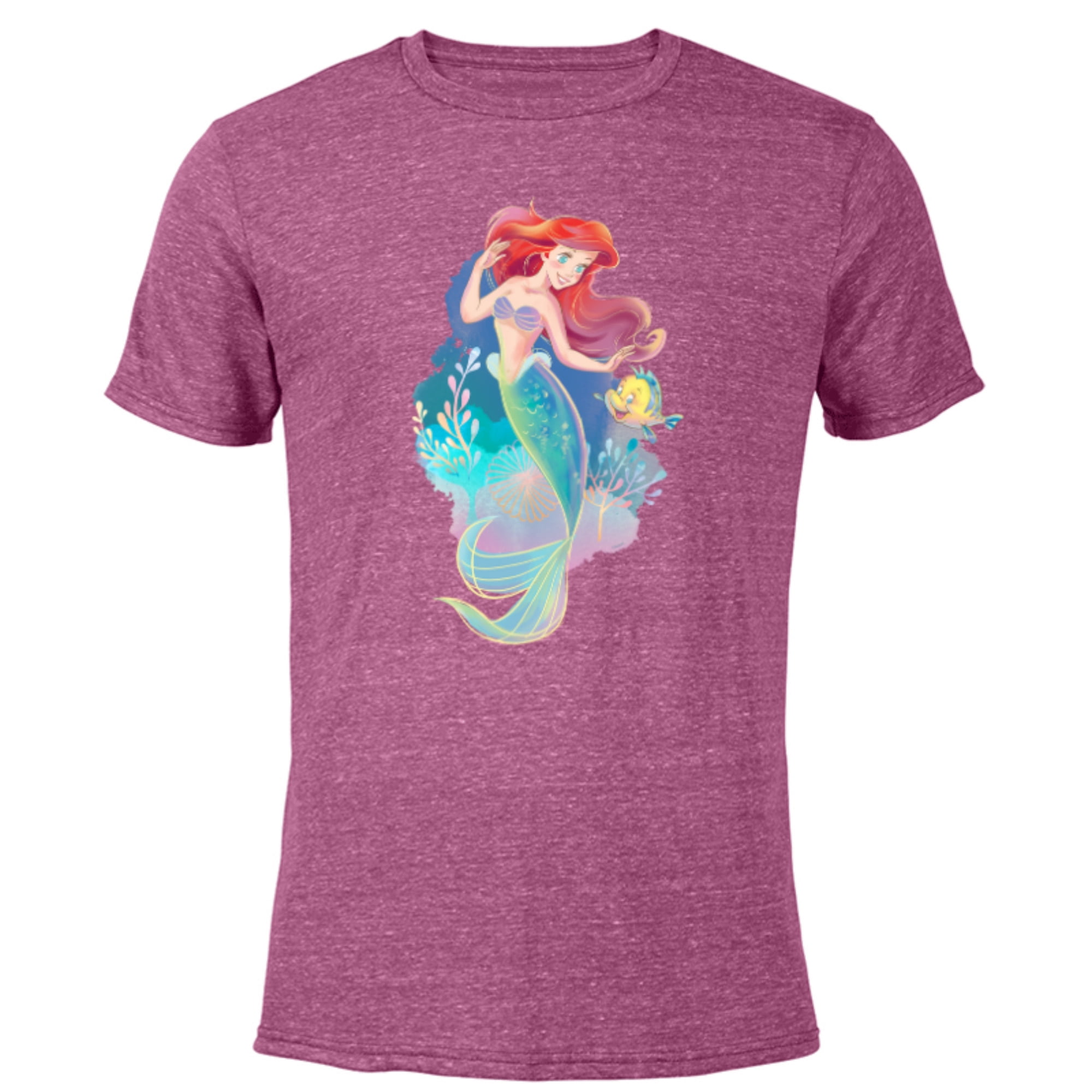 Disney Princess Ariel and Flounder Under the Sea - Short Sleeve Blended ...