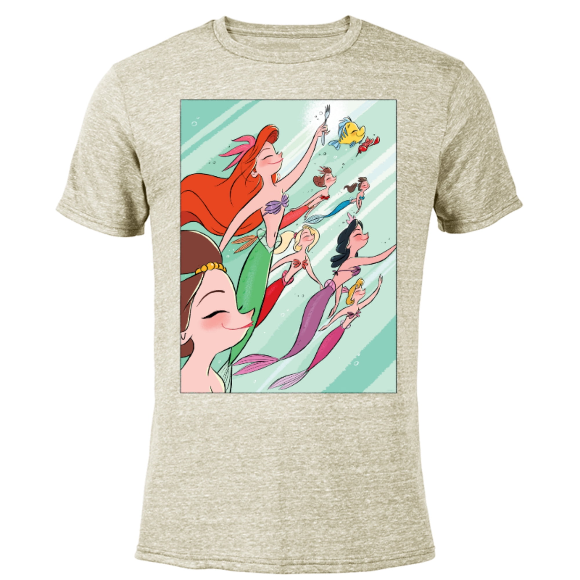 Disney Princess Ariel and her Sisters - Short Sleeve Blended T-Shirt ...