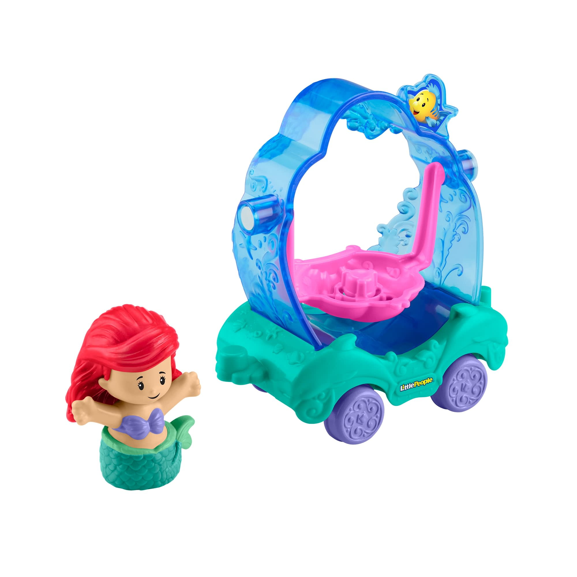 Disney Princess Ariel's Float Little People Push-Along Toddler Vehicle ...