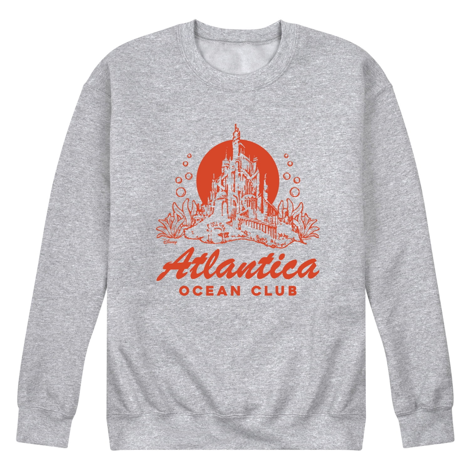 Disney Princess - Atlantica Ocean Club - Men's Crew Fleece Sweatshirt ...