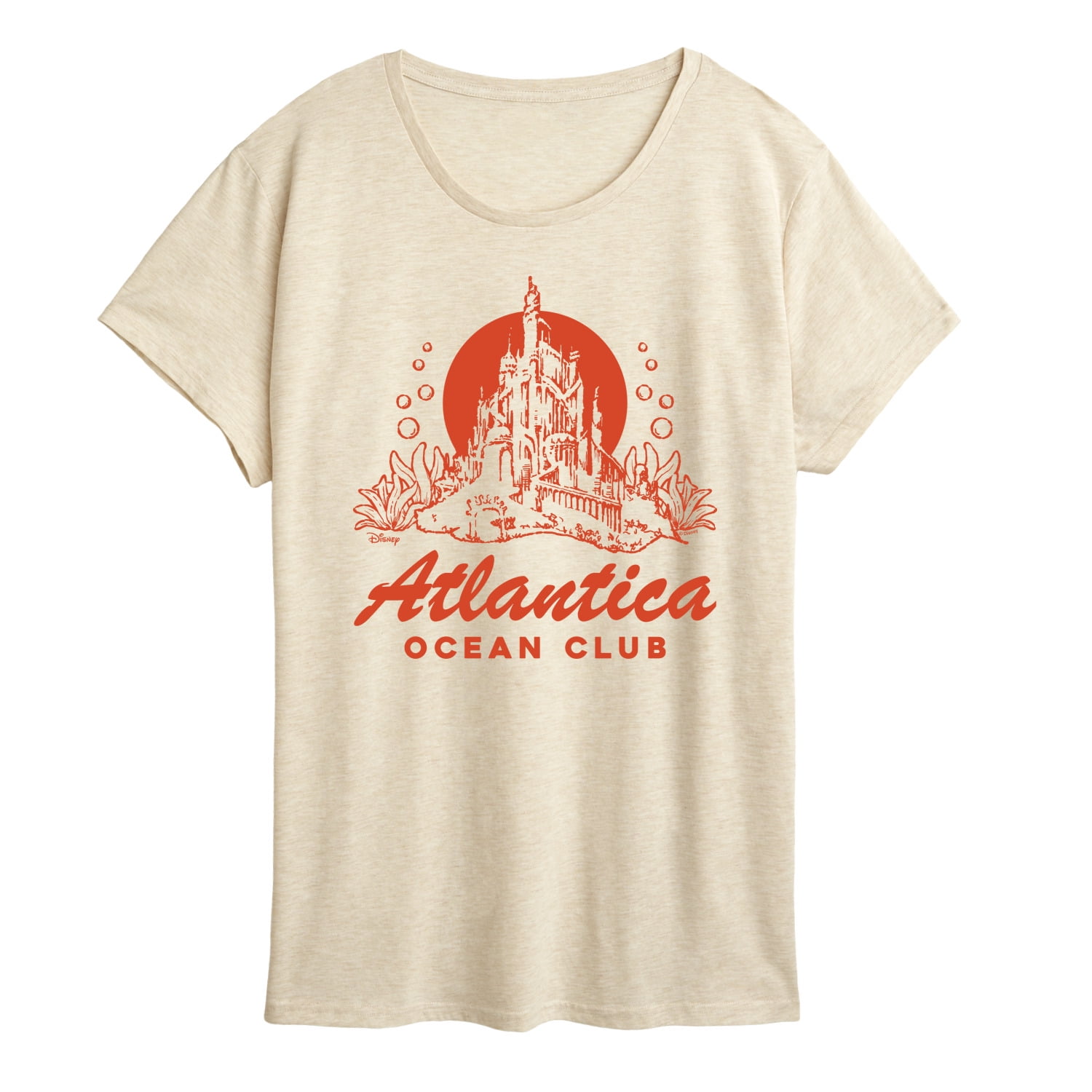 Disney Princess - Atlantica Ocean Club - Women's Short Sleeve Graphic T ...