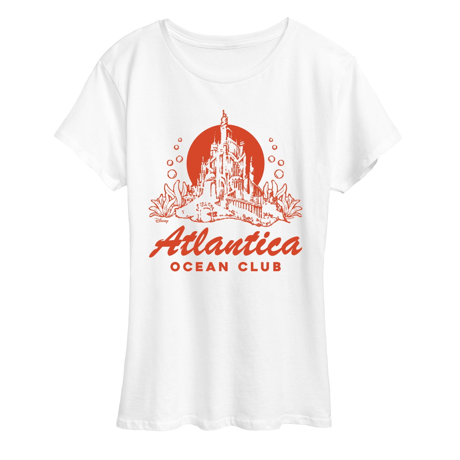 Disney Princess - Atlantica Ocean Club - Women's Short Sleeve Graphic T ...