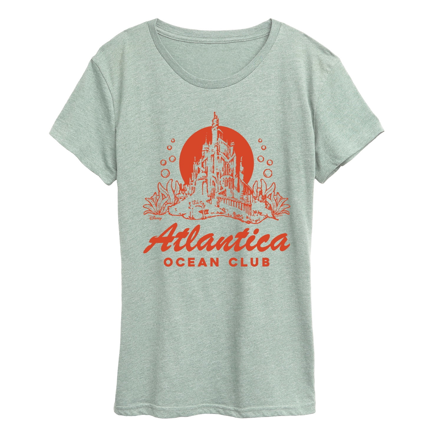 Disney Princess - Atlantica Ocean Club - Women's Short Sleeve Graphic T ...