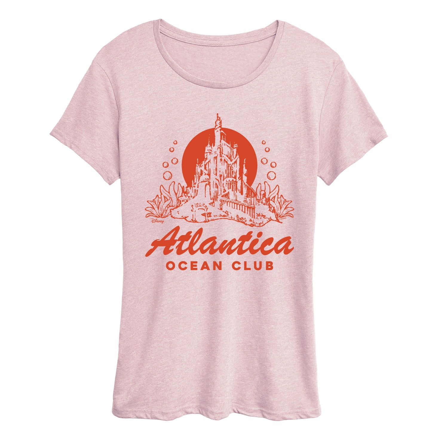 Disney Princess - Atlantica Ocean Club - Women's Short Sleeve Graphic T ...