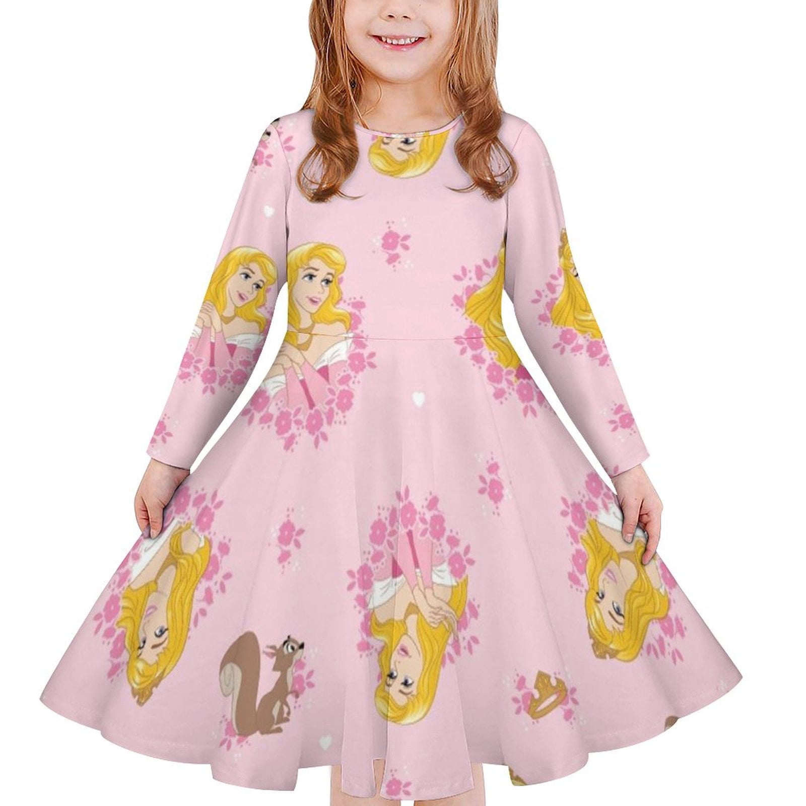 Disney Princess Aurora Girls long sleeve cartoon autumn and winter ...
