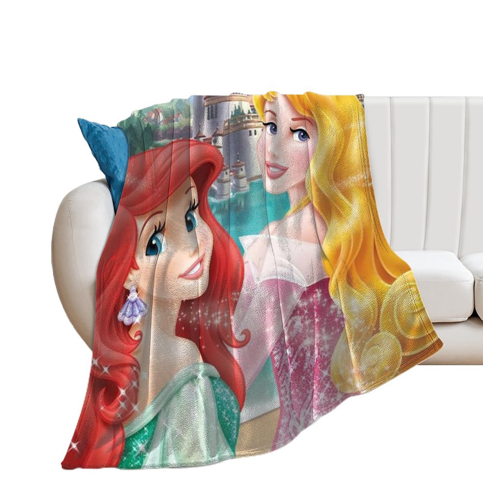 Disney Princess Aurora Princess Cartoon Flannel Blanket Sofa Nap ...