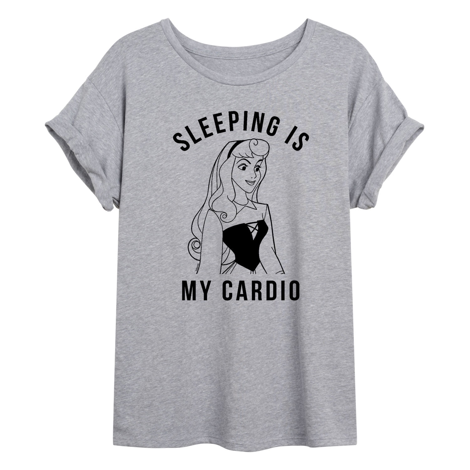 Disney Princess - Aurora Sleeping Is My Cardio - Women's Oversized T ...