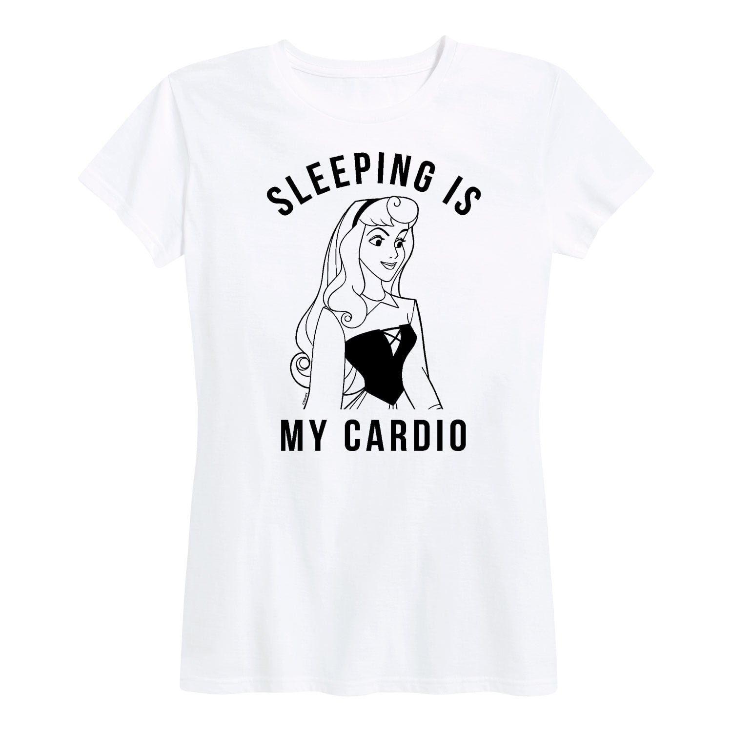 Disney Princess - Aurora Sleeping Is My Cardio - Women's Short Sleeve ...