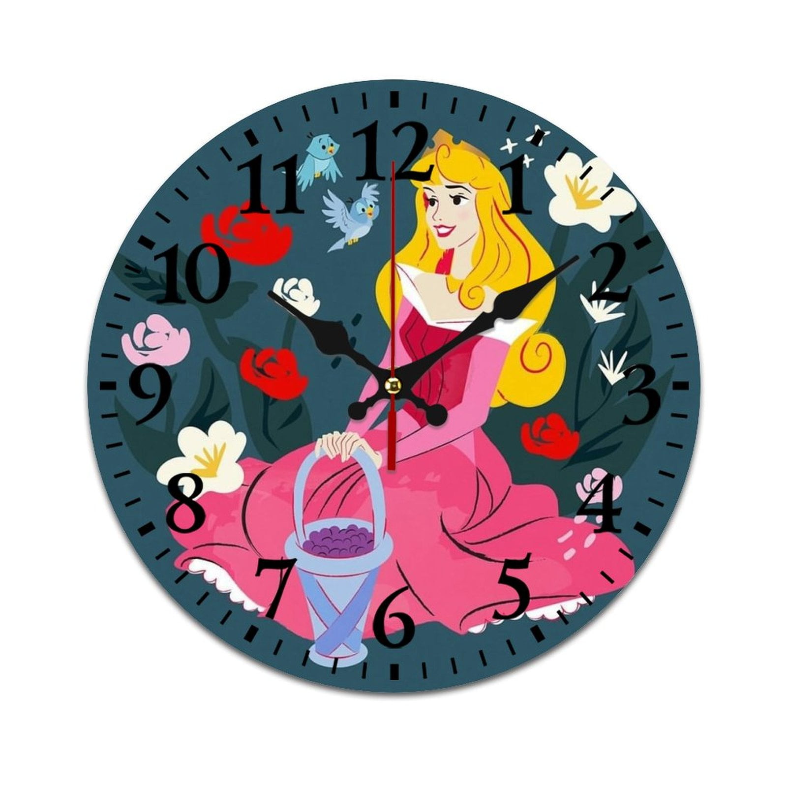 Disney Princess Aurora wall clocks battery operated decorative 25cm/9 ...
