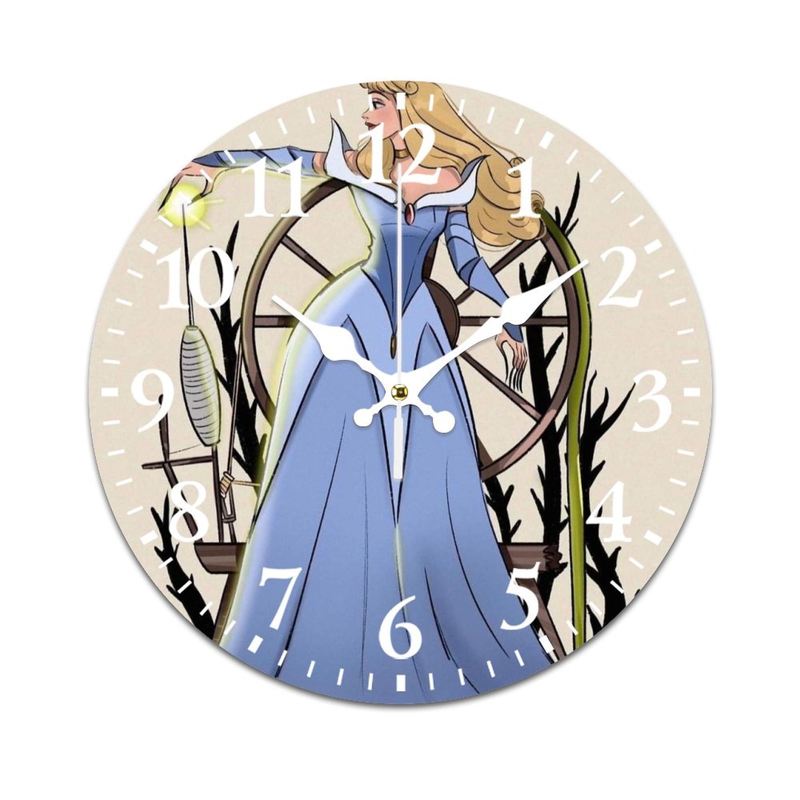 Disney Princess Aurora wall clocks battery operated decorative 25cm/9 ...