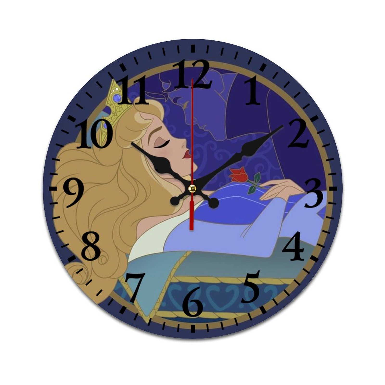 Disney Princess Aurora wall clocks battery operated decorative 25cm/9 ...