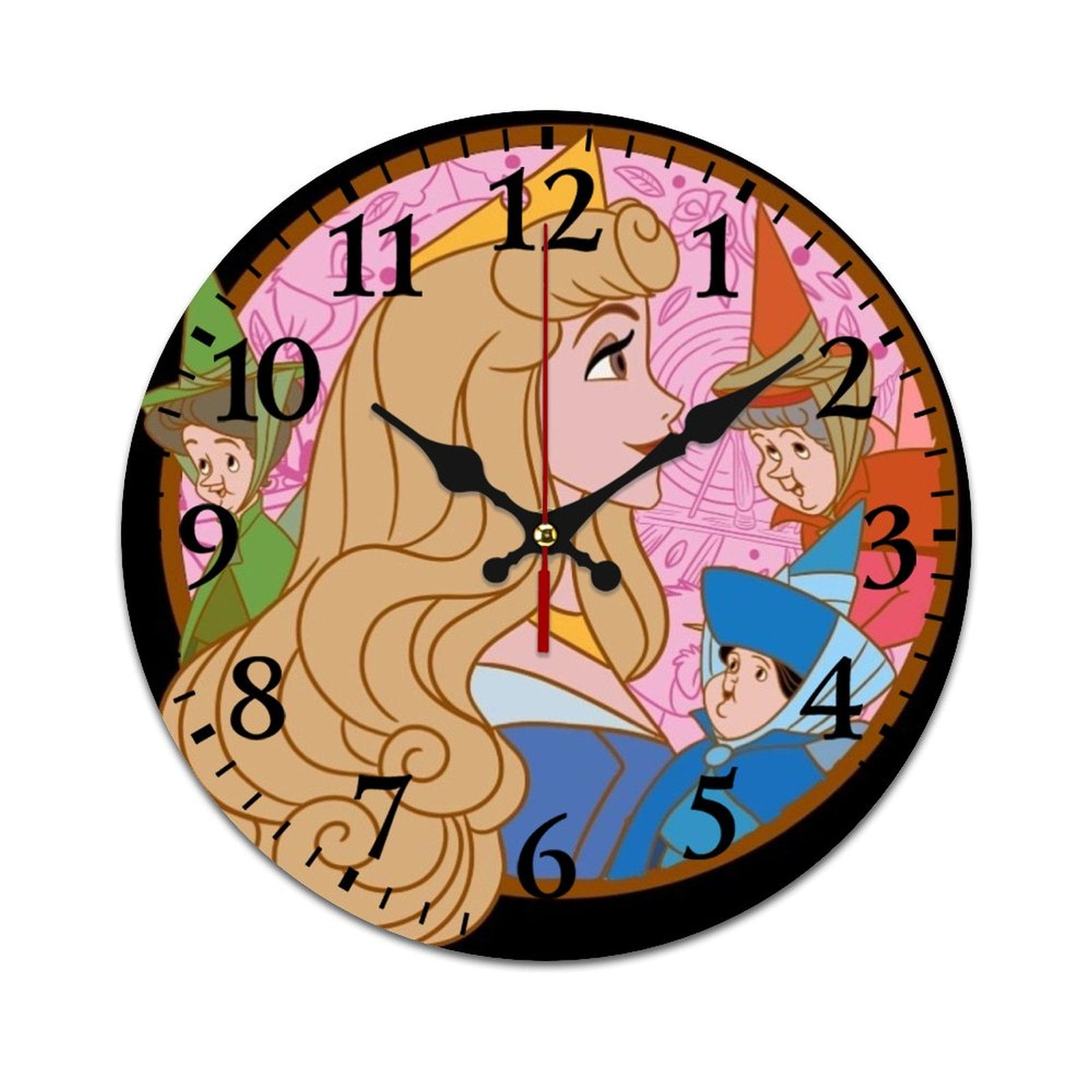 Disney Princess Aurora wall clocks battery operated decorative 30cm/11 ...