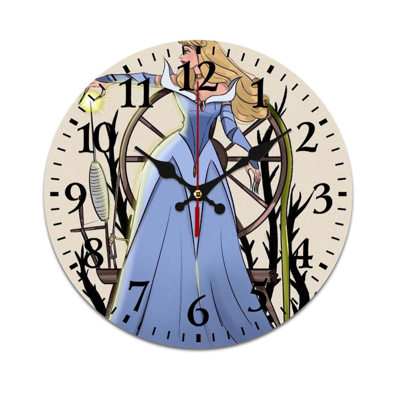 Disney Princess Aurora wall clocks battery operated decorative 30cm/11 ...