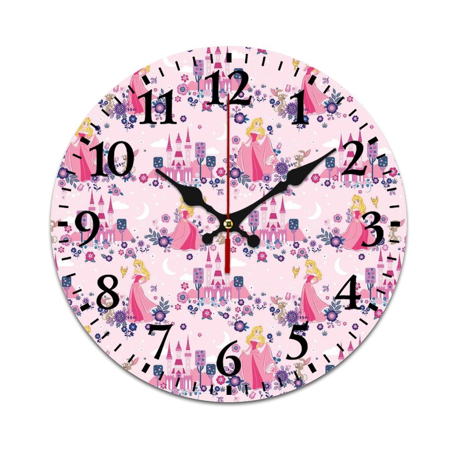 Disney Princess Aurora wall clocks battery operated decorative 30cm/11 ...