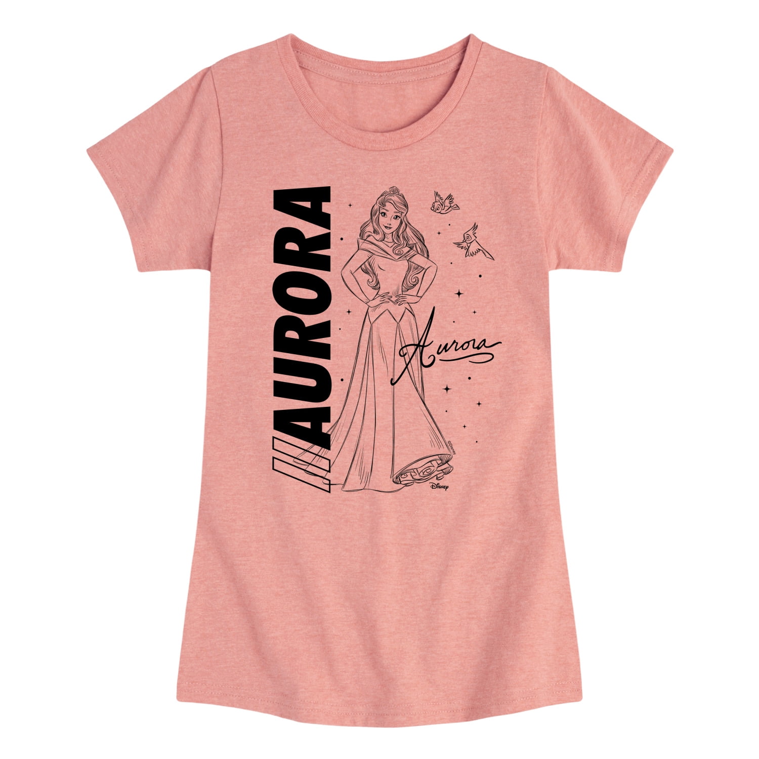 Disney Princess - Autograph Aurora - Toddler & Youth Girls Short Sleeve ...