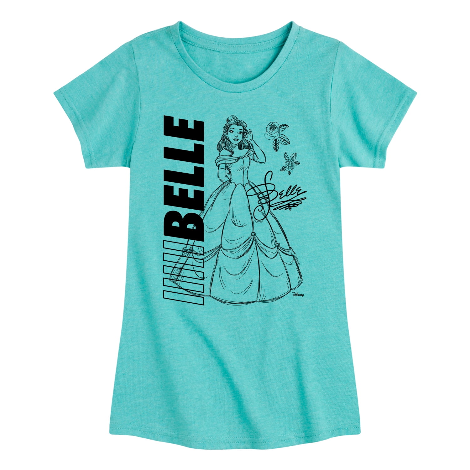 Disney Princess - Autograph Belle - Toddler & Youth Girls Short Sleeve ...