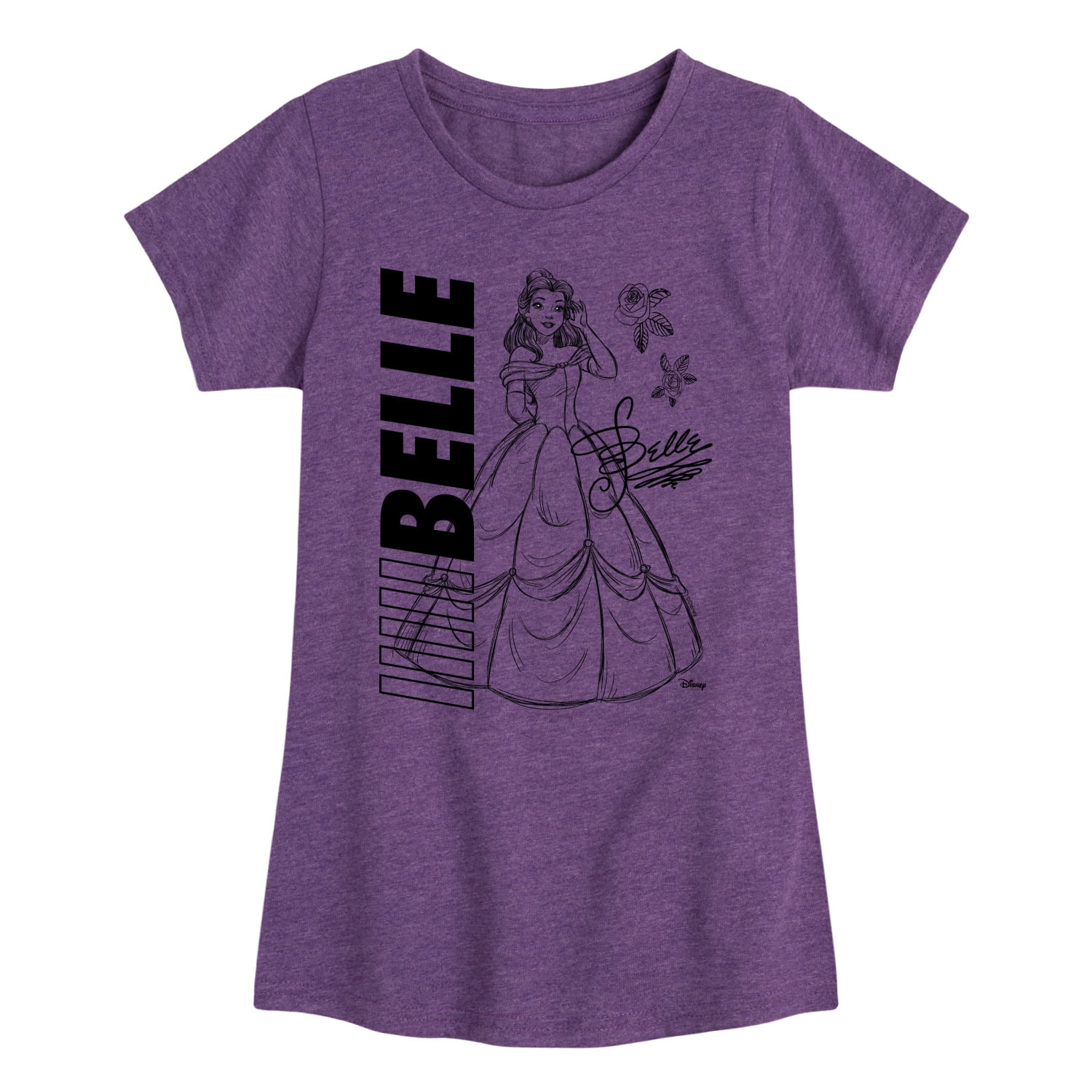 Disney Princess - Autograph Belle - Toddler & Youth Girls Short Sleeve ...