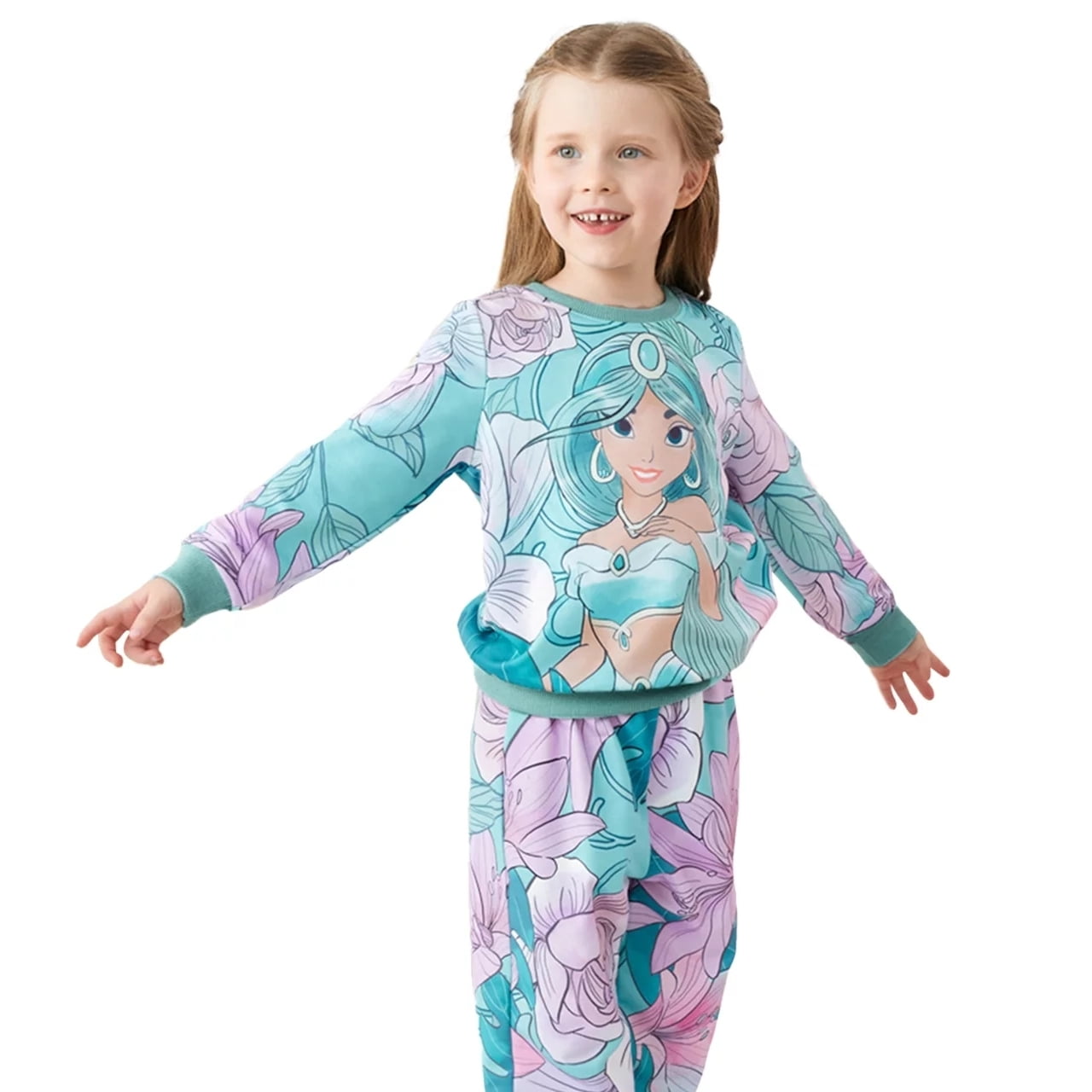 Disney Princess Baby Toddler Girl Sweatshirts and Jogger Pants 2Pcs ...