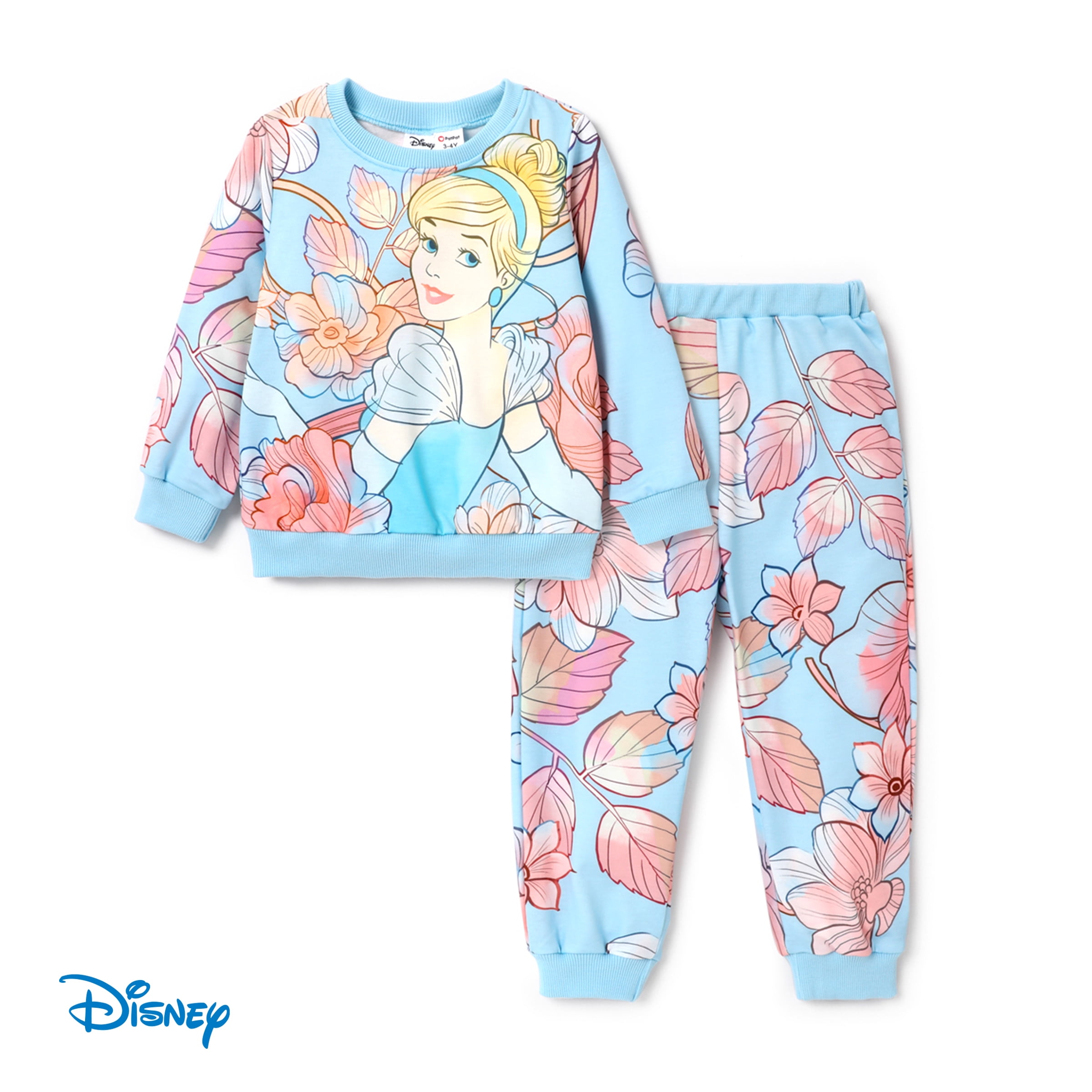 Disney Princess Baby Toddler Girl Sweatshirts and Jogger Pants 2Pcs ...