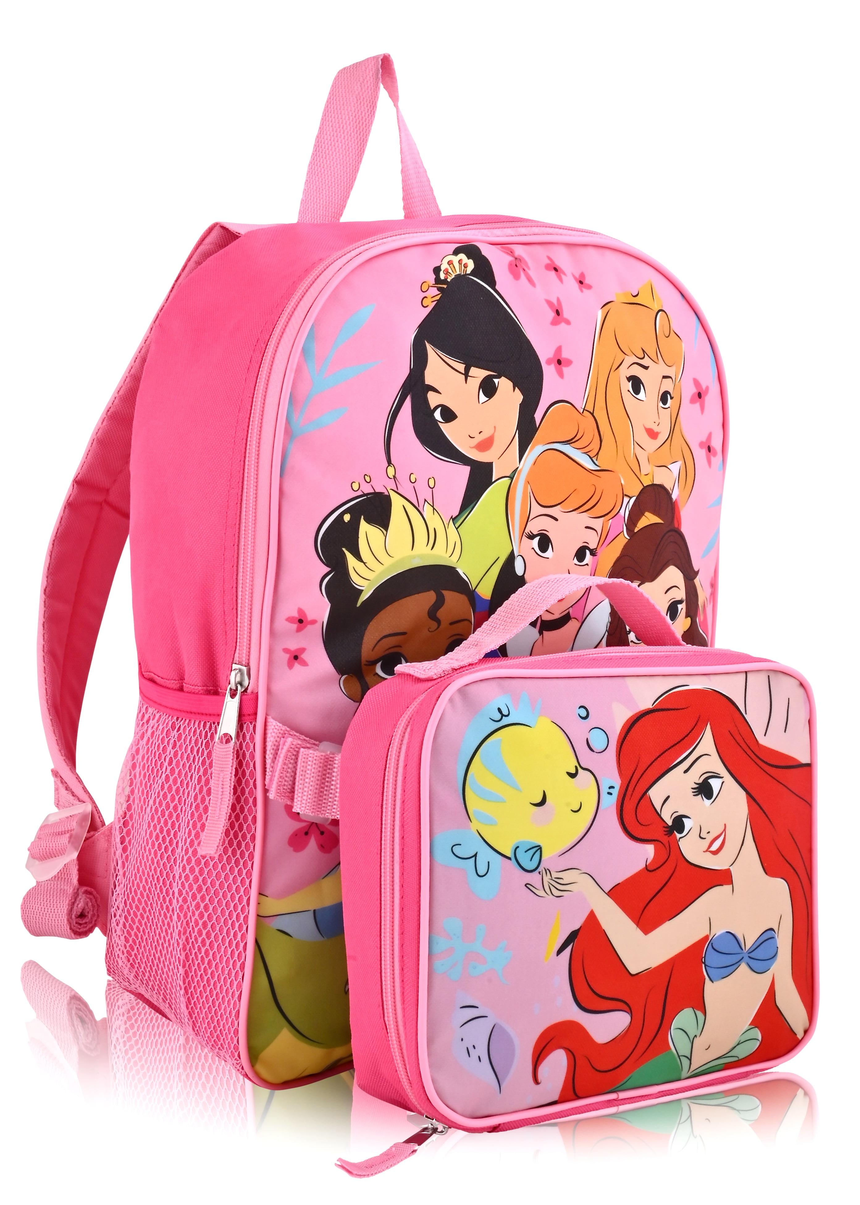 Disney Princess Backpack for School and Lunch Box for Kids | Kids ...