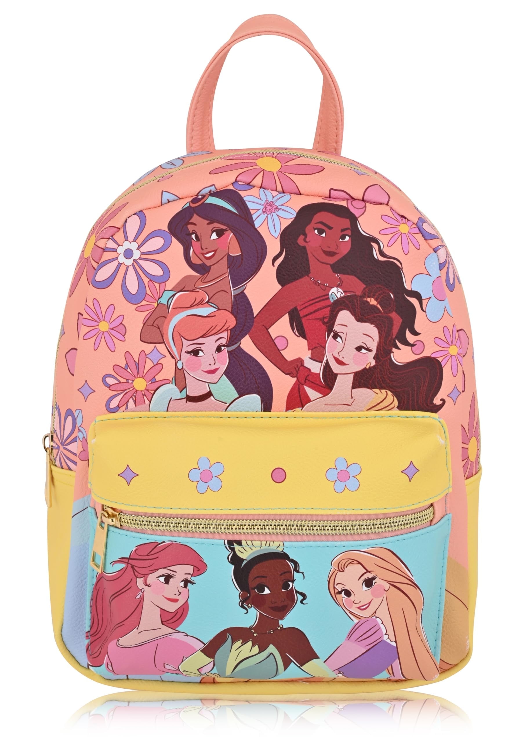 Disney Princess Backpack for Women, Men, Unisex Cute PU Leather 10 ...