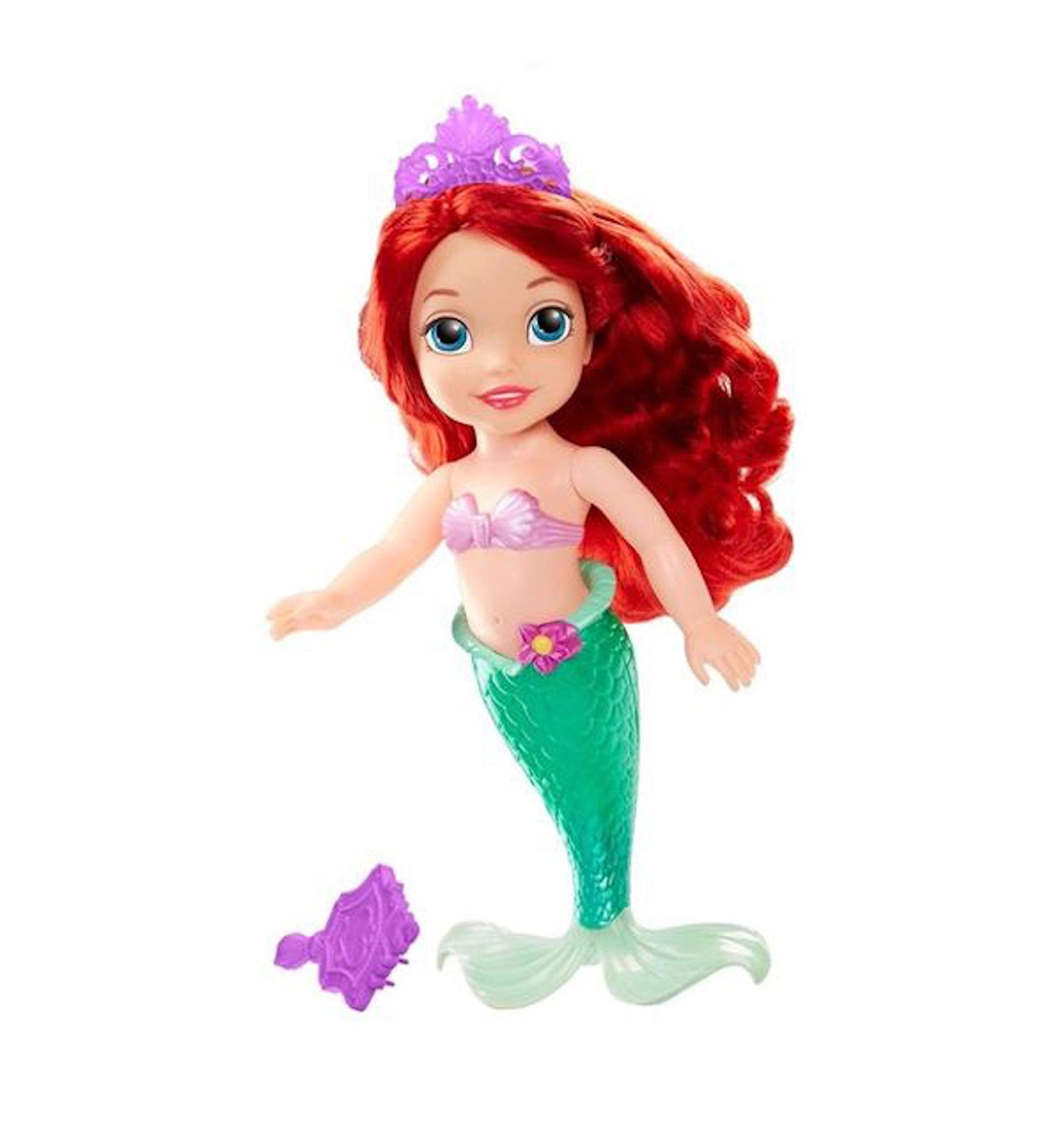 Disney Princess Ariel Little Mermaid Bath Toy Doll, Swimming, Green ...