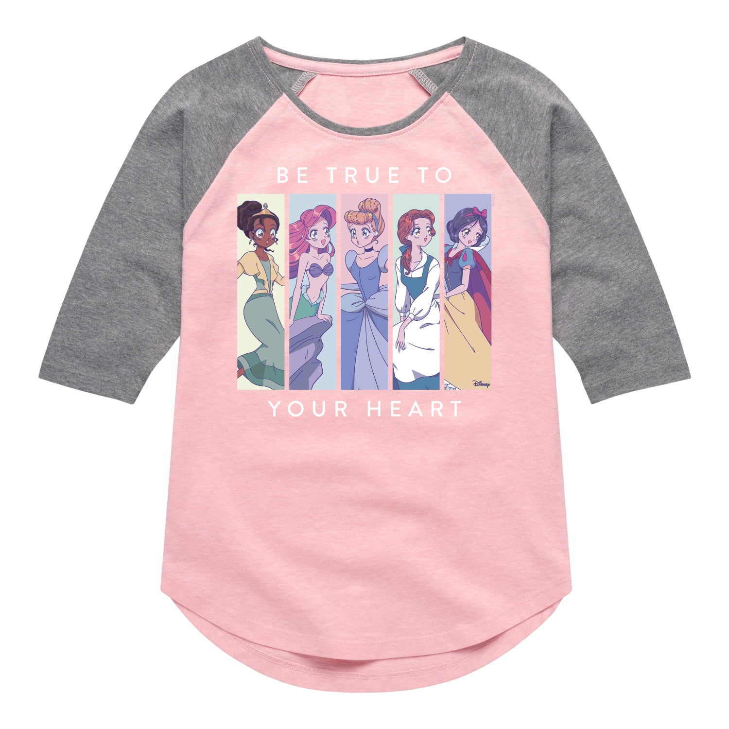 Disney Princess - Be True To Your Heart - Toddler & Youth Girls Raglan ...