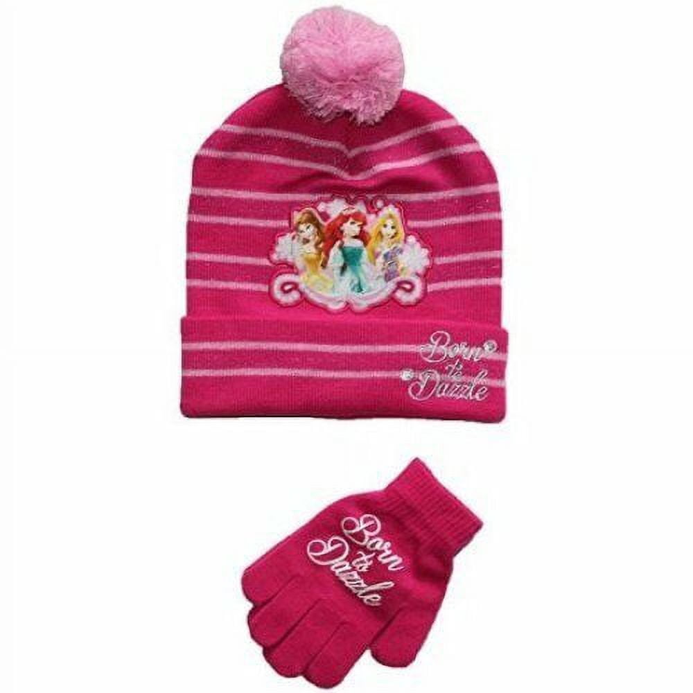 Disney Princess Beanie Gloves Set One Size Fits Girl 5 to 8 - Walmart.com