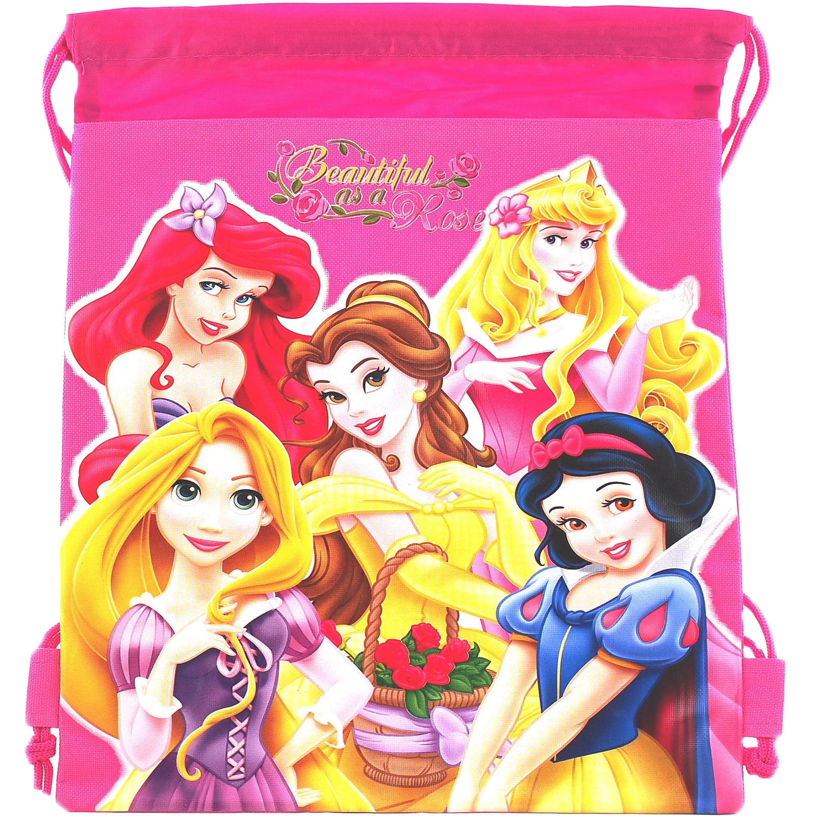 Disney Princess Beautiful Drawstring Bag For Multi Purposes - Walmart.com