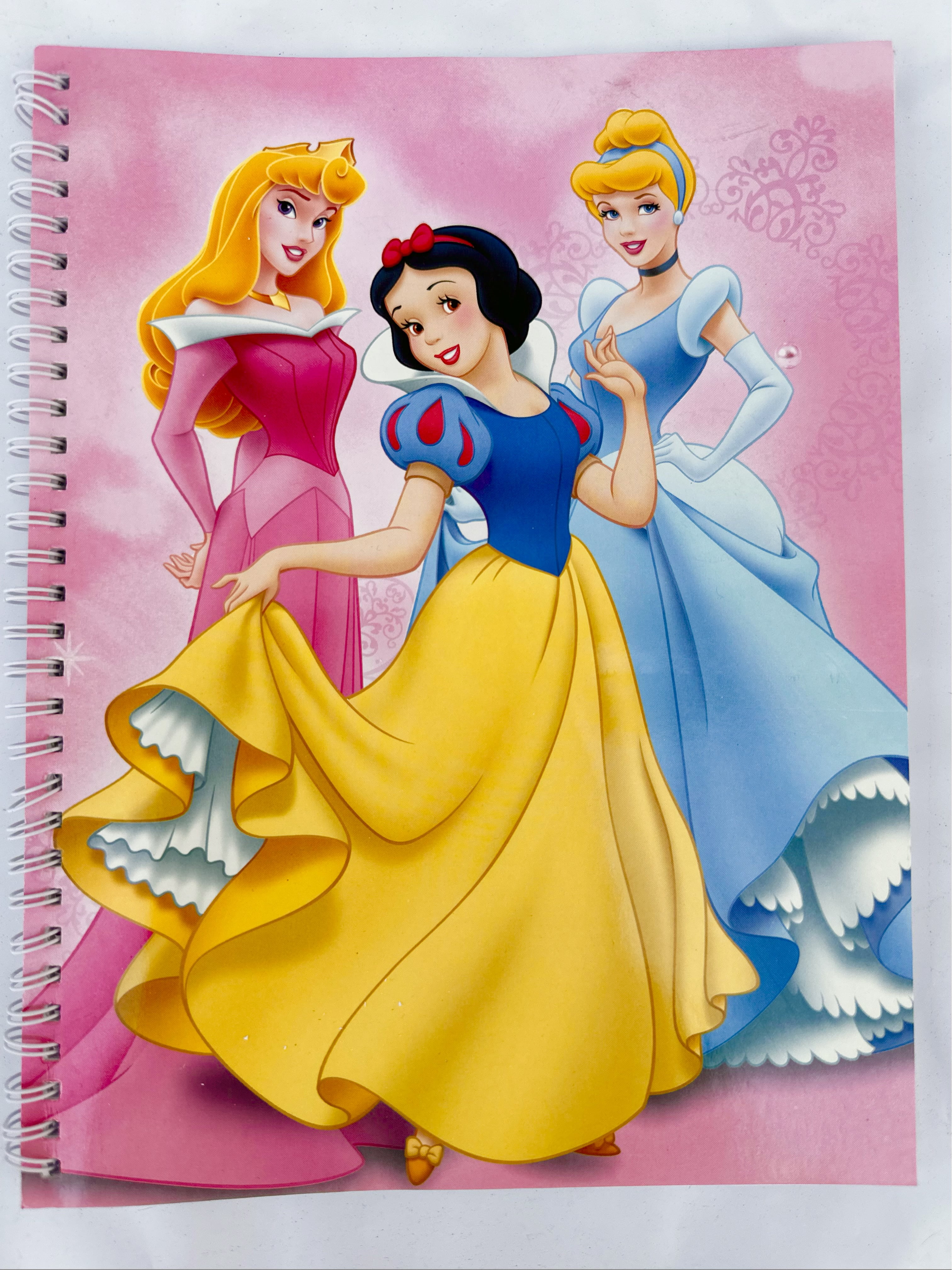 Disney Princess Belle, Ariel, and Cinderella Journal School Diary - 50 ...