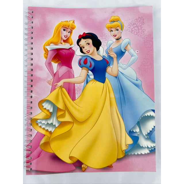 Disney Princess Belle, Ariel, and Cinderella Journal School Diary - 50 ...