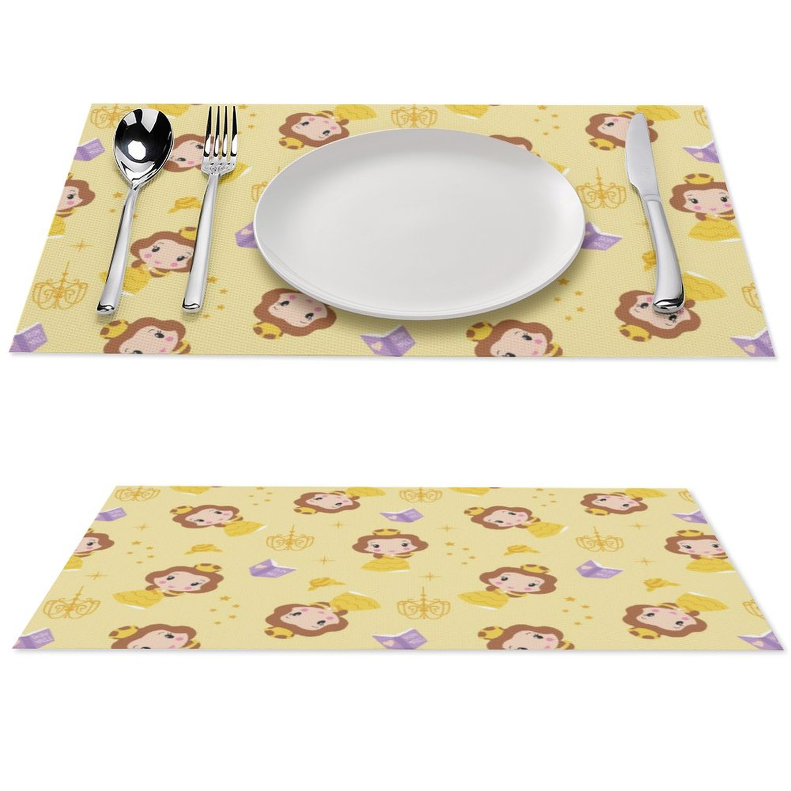 Disney Princess Belle Cartoon placemats are suitable for indoor dining ...