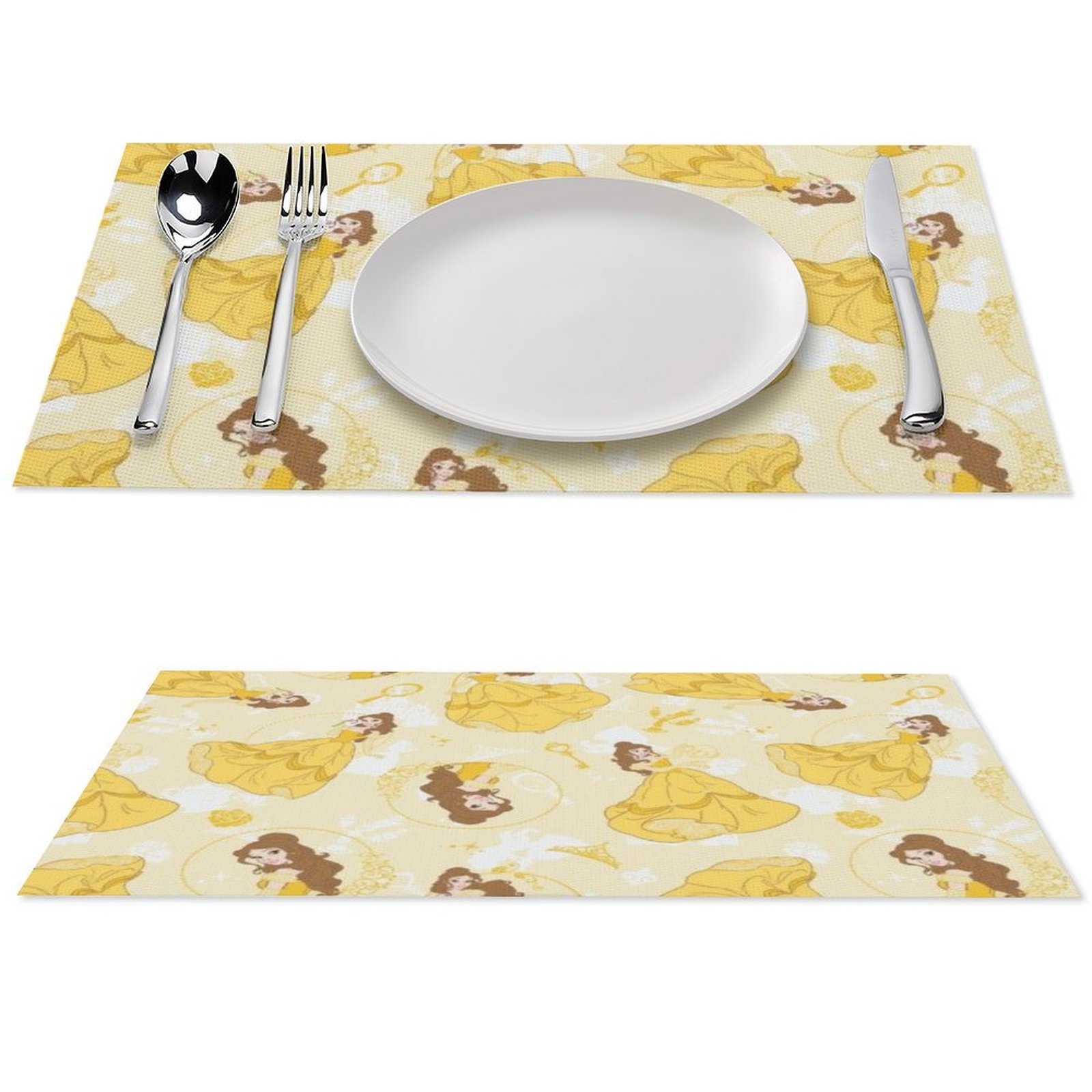 Disney Princess Belle Cartoon placemats are suitable for indoor dining ...