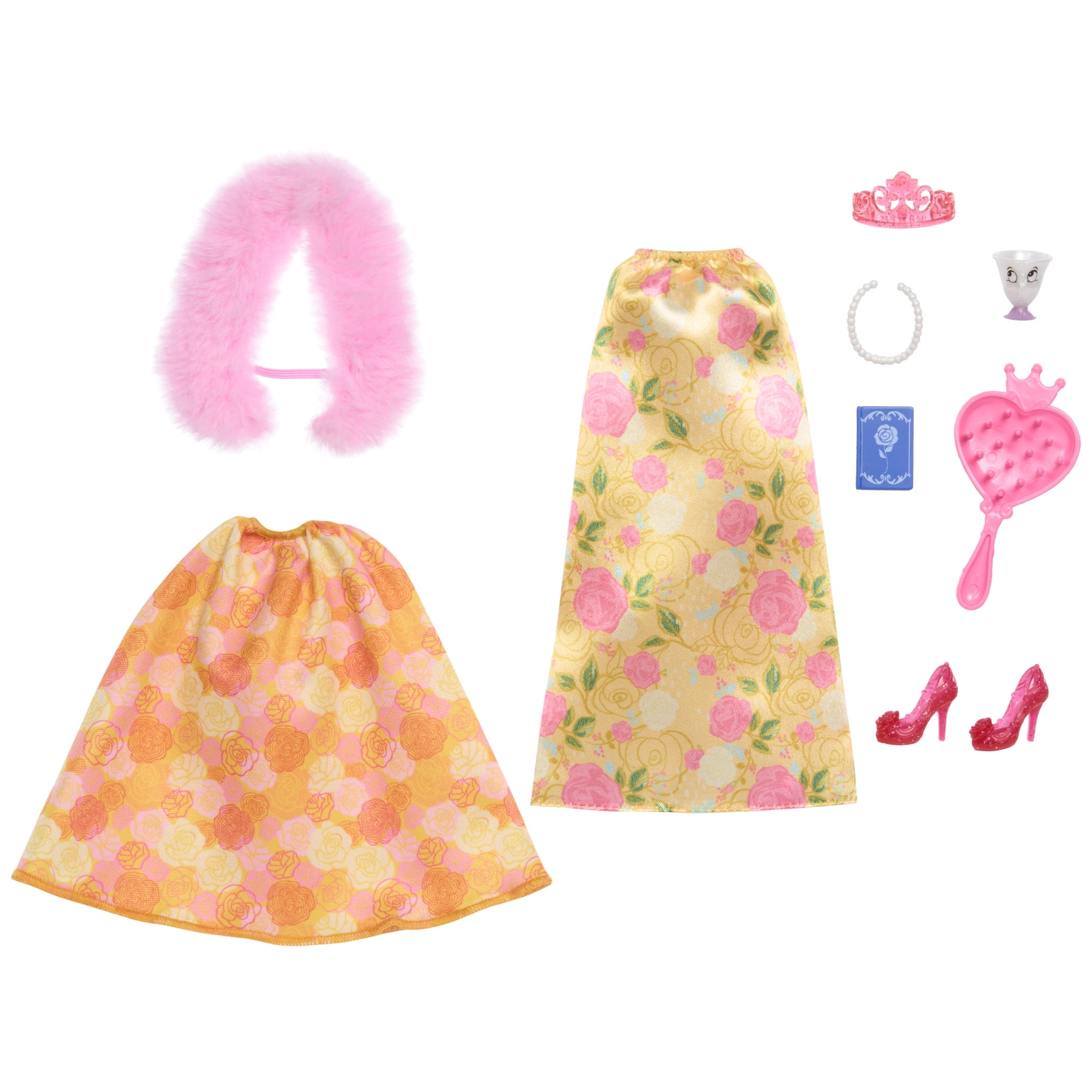 Disney Princess Belle Doll Dress Style Set with Skirts & Accessories ...