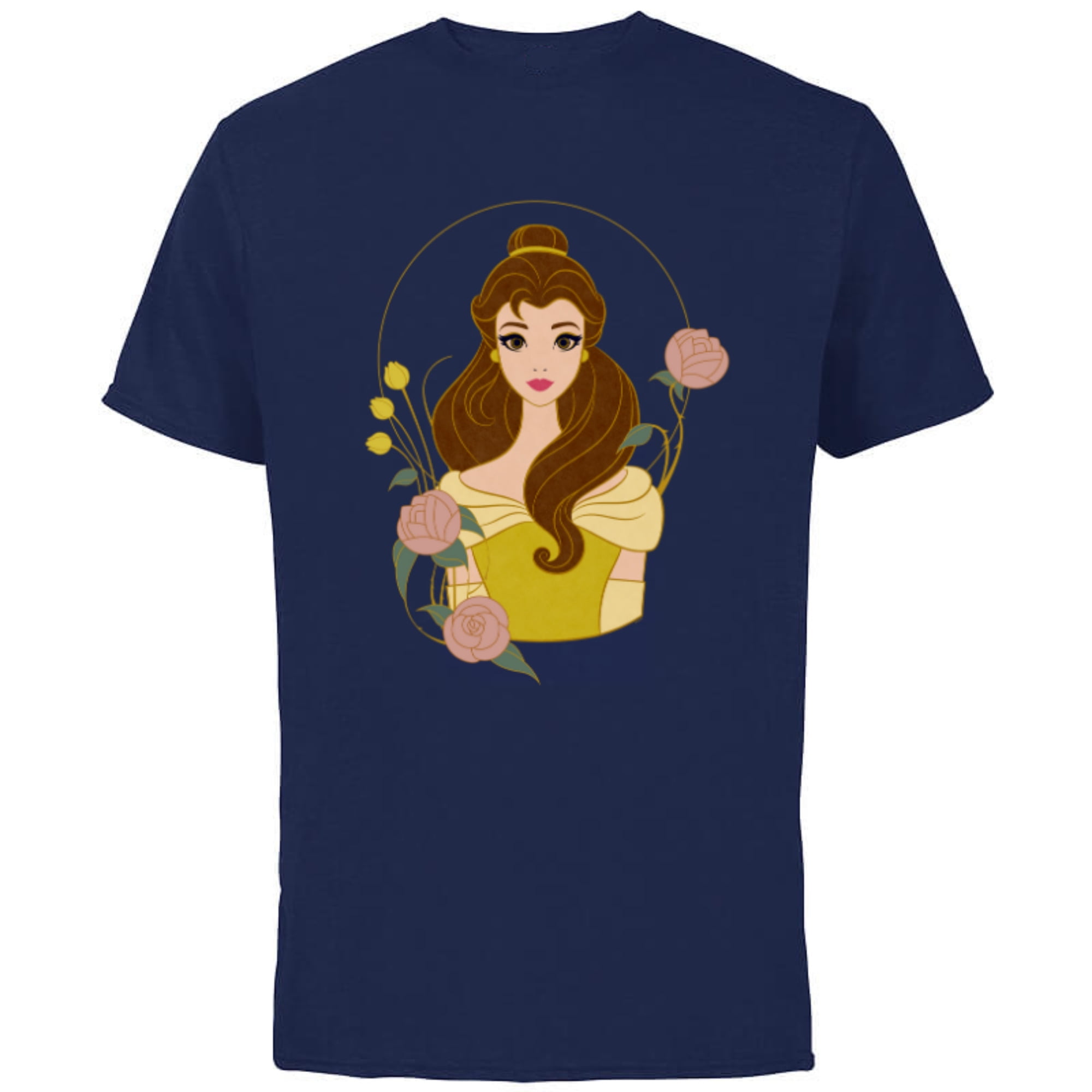 Disney Princess Belle Modern Art Deco Style - Short Sleeve Cotton T ...