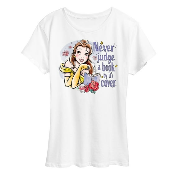 Disney Princess - Belle's Book Club - Women's Short Sleeve Graphic T ...