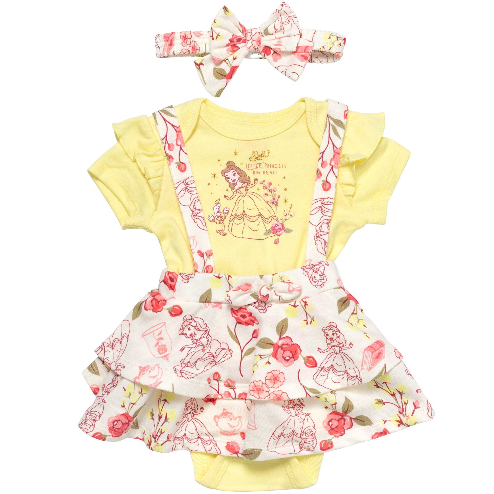 Disney Princess Belle Newborn Clothes, Baby Girls Bodysuit, French ...