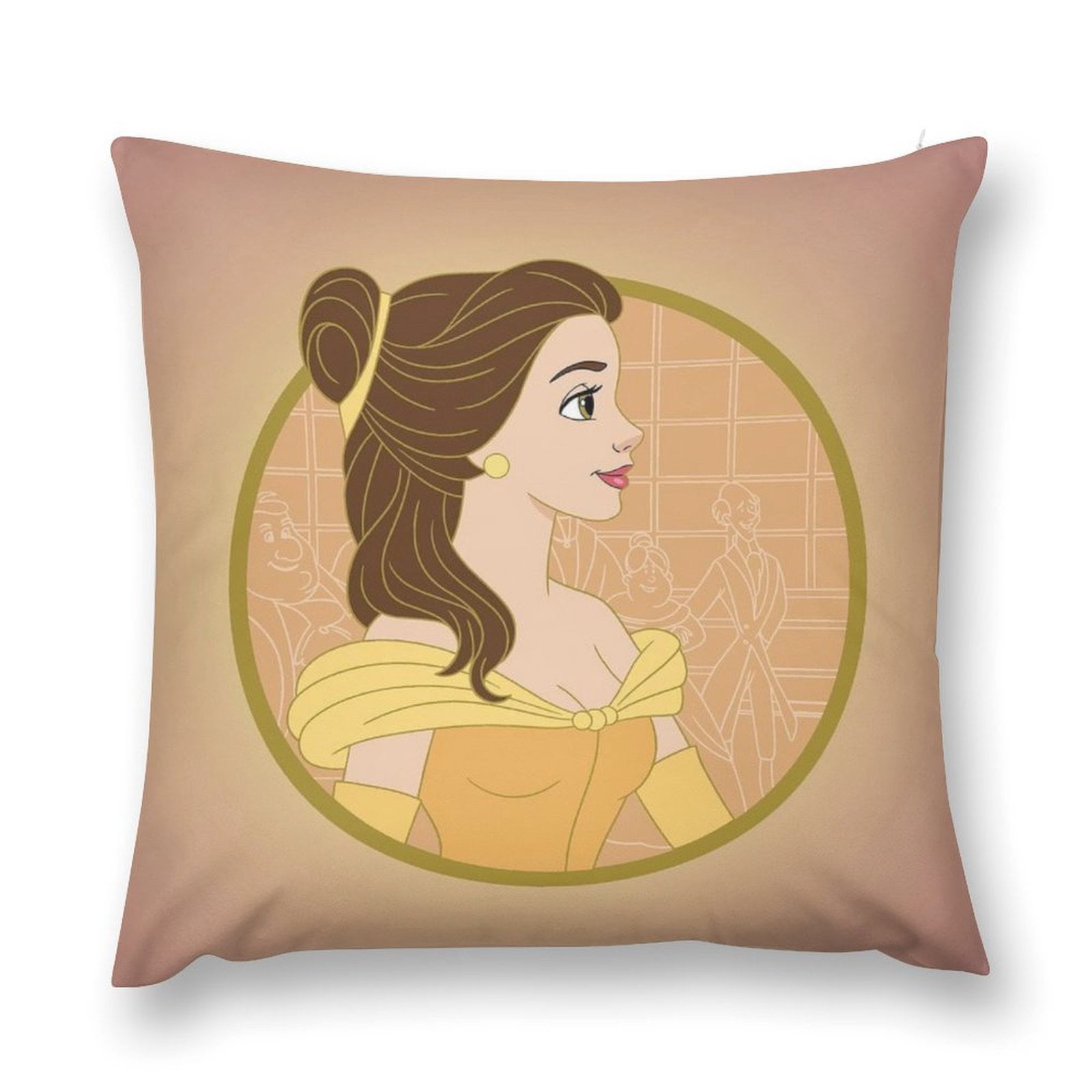 Disney Princess Belle Pillowcase Cartoon Anime for Living Room Bedroom ...