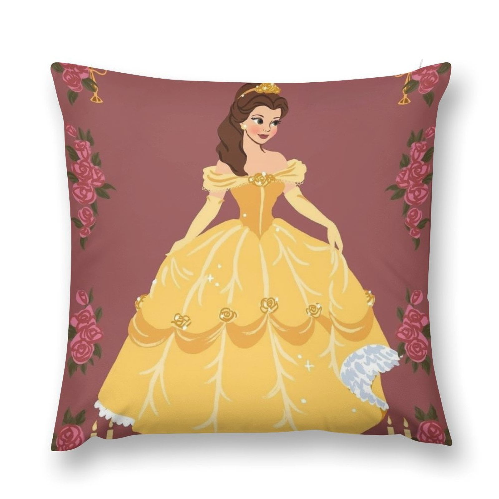 Disney Princess Belle Pillowcase Cartoon Anime for Living Room Bedroom ...