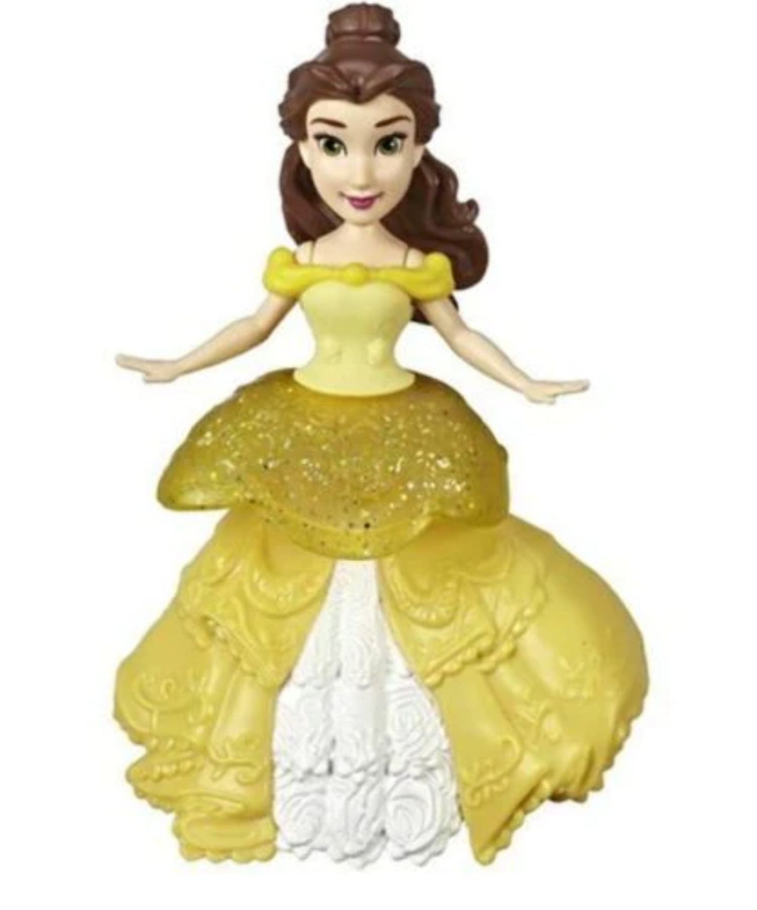 Disney Princess Belle Small Doll With Glittery Gold Dress - Walmart.com