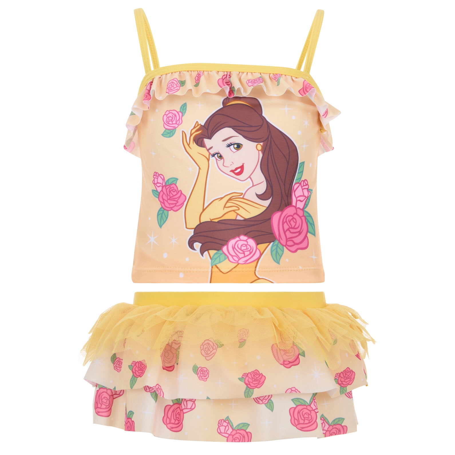Disney Princess Belle UPF 50+ Tankini Top and Swim Skirt Swimsuit Set ...
