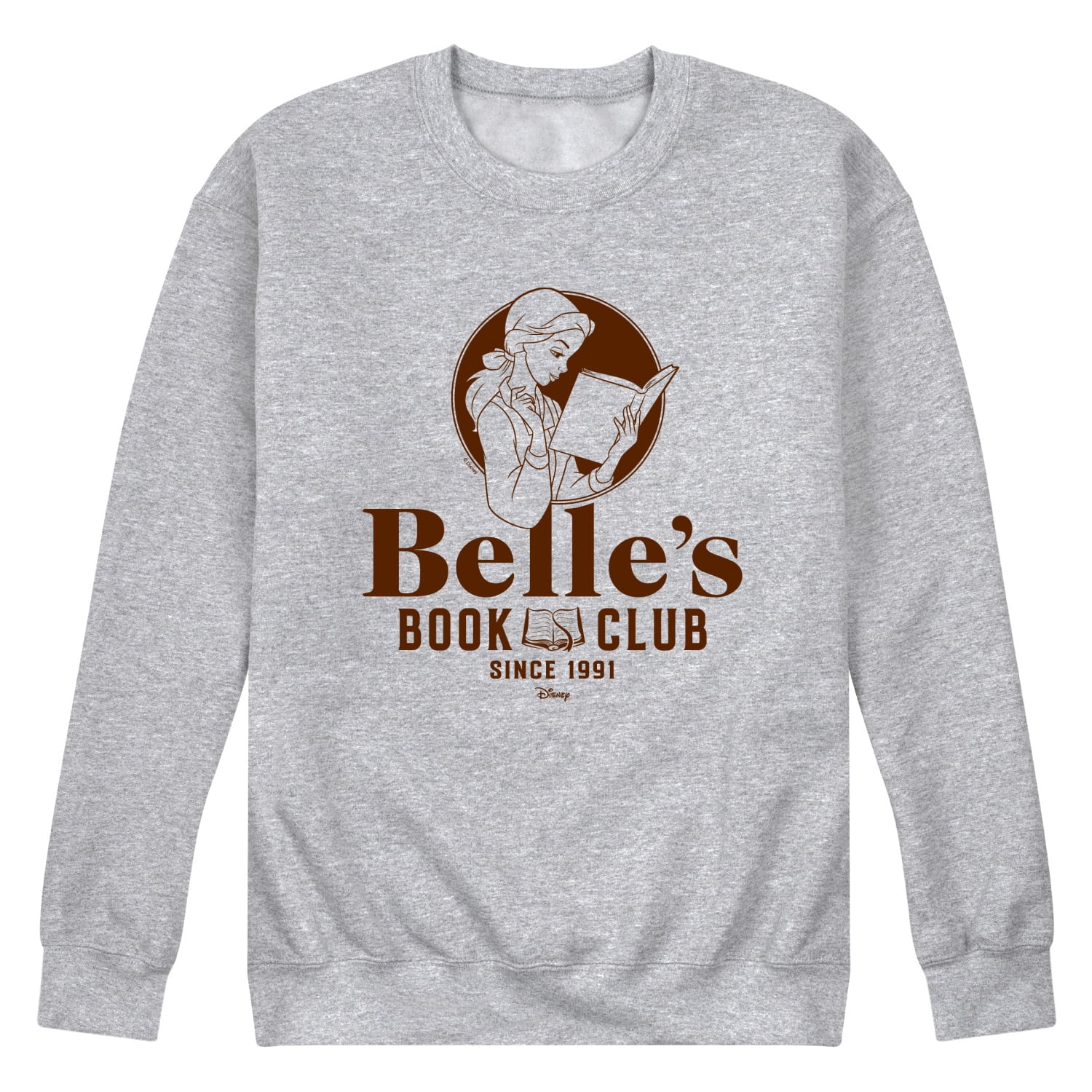 Disney Princess - Belle's Book Club - Men's Crew Fleece Sweatshirt ...