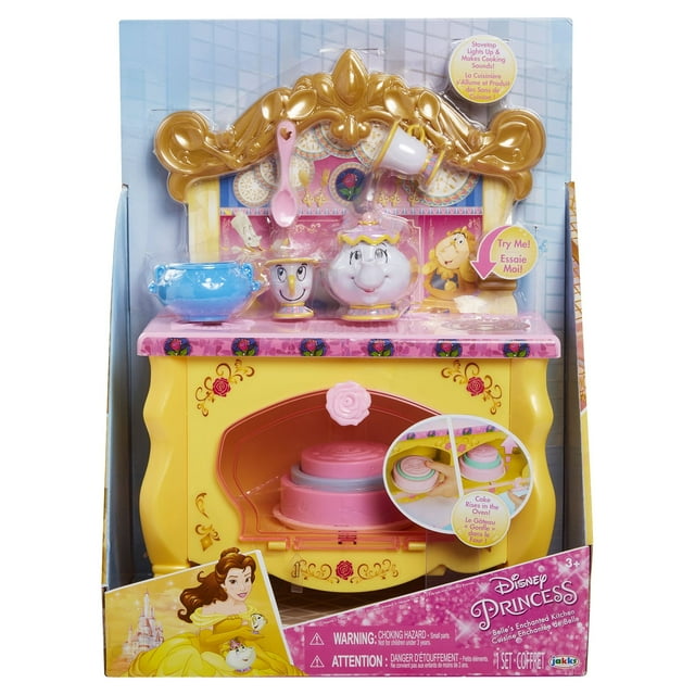 Disney Princess Belle’s Magical Playset: Enchanted Kitchen Toy Set with ...