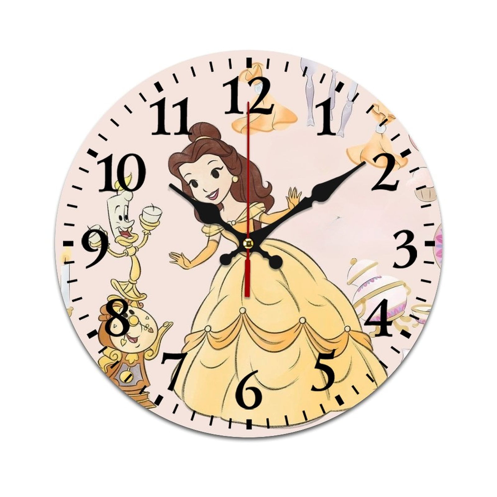 Disney Princess Belle wall clocks battery operated decorative 25cm/9 ...