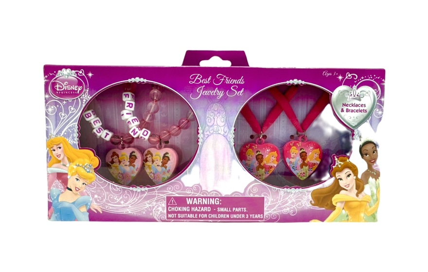 Disney Princess Best Friends Double Jewelry Set (pair of necklace and ...