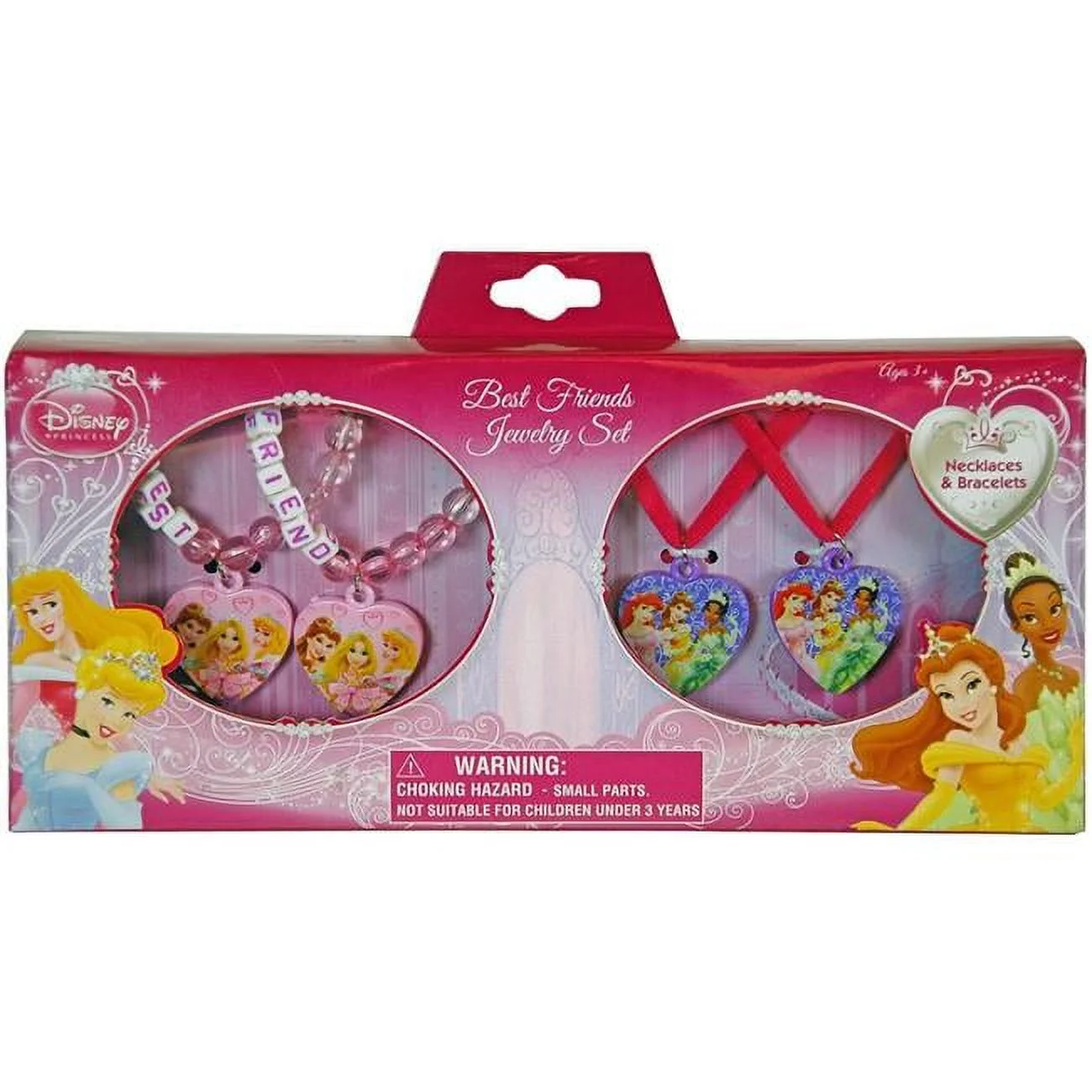Disney Princess Best Friends Double Jewelry Set (pair of necklace and ...